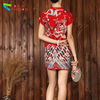 Chinese pattern short sexy cheongsam qipao dress