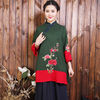 Fashion Style Ethnic Cheongsam Blouse Clothing For Party Or Daily Life
