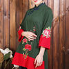 Fashion Style Ethnic Cheongsam Blouse Clothing For Party Or Daily Life