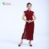 Long Ladies Cotton Clothing Traditional Chinese Style Dresses Cheongsam One Piece Dress