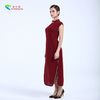 Long Ladies Cotton Clothing Traditional Chinese Style Dresses Cheongsam One Piece Dress