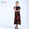 Modified Traditional Cheongsam Dress , Cotton One Piece Long Cheongsam Dress
