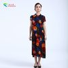 Modified Traditional Cheongsam Dress , Cotton One Piece Long Cheongsam Dress