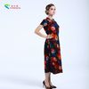 Modified Traditional Cheongsam Dress , Cotton One Piece Long Cheongsam Dress