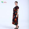 Modified Traditional Cheongsam Dress , Cotton One Piece Long Cheongsam Dress