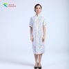 Adults Chinese White Cheongsam Dress Line Pattern With 100% Cotton Material