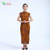 Modified Casual Chinese Long Dress Qipao , Sleeveless Cheongsam Dress