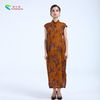 Modified Casual Chinese Long Dress Qipao , Sleeveless Cheongsam Dress