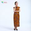 Modified Casual Chinese Long Dress Qipao , Sleeveless Cheongsam Dress