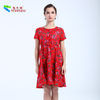 YIZHIQIU Female Printed Custom Pattern Short Dress