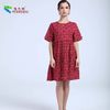 100% Cotton Material Women'S A Line Dresses , Short Sleeve Casual Summer Dresses