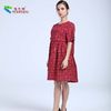 100% Cotton Material Women'S A Line Dresses , Short Sleeve Casual Summer Dresses