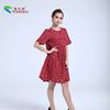 100% Cotton Material Women'S A Line Dresses , Short Sleeve Casual Summer Dresses