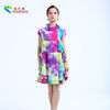 Vintage Pattern Print Short Cotton Summer Dresses Casual For Outdoor Beach