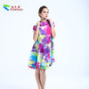 Vintage Pattern Print Short Cotton Summer Dresses Casual For Outdoor Beach