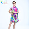 Vintage Pattern Print Short Cotton Summer Dresses Casual For Outdoor Beach