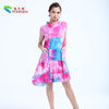 Fashion Style Ladies Short Summer Dresses None Decoration , Knee Length