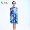 Natural Waistline Short Cotton Summer Dresses Ladies Trendy Floral Dresses
