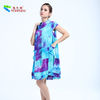 Natural Waistline Short Cotton Summer Dresses Ladies Trendy Floral Dresses