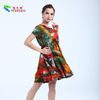 Embroidery Floral Womens Midi Dress , Cotton Midi Summer Dress Latest Patterns
