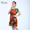 Embroidery Floral Womens Midi Dress , Cotton Midi Summer Dress Latest Patterns