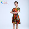 Embroidery Floral Womens Midi Dress , Cotton Midi Summer Dress Latest Patterns