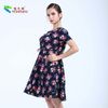 Custom Made Cotton Short Sleeve A Line Dress None Decoration For Tall Women