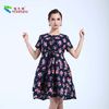 Custom Made Cotton Short Sleeve A Line Dress None Decoration For Tall Women