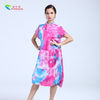 100% Cotton Summer Clothing Womens Casual Summer Dresses V Neck Knee - Length