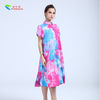 100% Cotton Summer Clothing Womens Casual Summer Dresses V Neck Knee - Length
