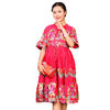 Custom Long Cotton Summer Dresses O Neck With Knee - Length Dresses Length