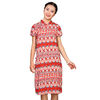 Straight Silhouette Qipao Style Dress , Traditional Chinese Long Dress Cheongsam