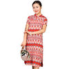 Straight Silhouette Qipao Style Dress , Traditional Chinese Long Dress Cheongsam