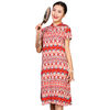 Straight Silhouette Qipao Style Dress , Traditional Chinese Long Dress Cheongsam