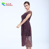 YIZHIQIU Quality Floral Print Chiffon Maxi Dress