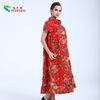 YIZHIQIU Wholesales Custom Floral Print Long Dress