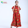 YIZHIQIU Wholesales Custom Floral Print Long Dress