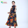 YIZHIQIU Custom Printed Embroidered Fabric Dress
