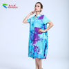 YIZHIQIU Odm Light Blue Cotton Maxi Printing Dress