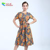 Oem Brand Change Cotton Summer Clothing Floral Cotton Dresses Natural Waistline
