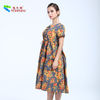 Oem Brand Change Cotton Summer Clothing Floral Cotton Dresses Natural Waistline