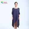 Customized Cotton Summer Clothing Irregular Hem Loose Long Dress For Ladies