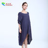 Customized Cotton Summer Clothing Irregular Hem Loose Long Dress For Ladies