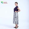 YIZHIQIU China Style Printing Cotton Modern Dress