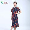 YIZHIQIU Fitted Straight Line Flower Printing Dress