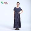 Breathable Cotton Summer Clothing , Casual Cotton O Neck Slim Long Dress