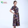 YIZHIQIU Flower Patterns Printed Dress With Collar