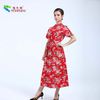 YIZHIQIU Chinese Neck Design Style Printed Dresses