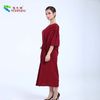 YIZHIQIU V Neck Different Color Waist Long Dresses