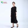 YIZHIQIU Wholesale Custom Black Loose Maxi Dress